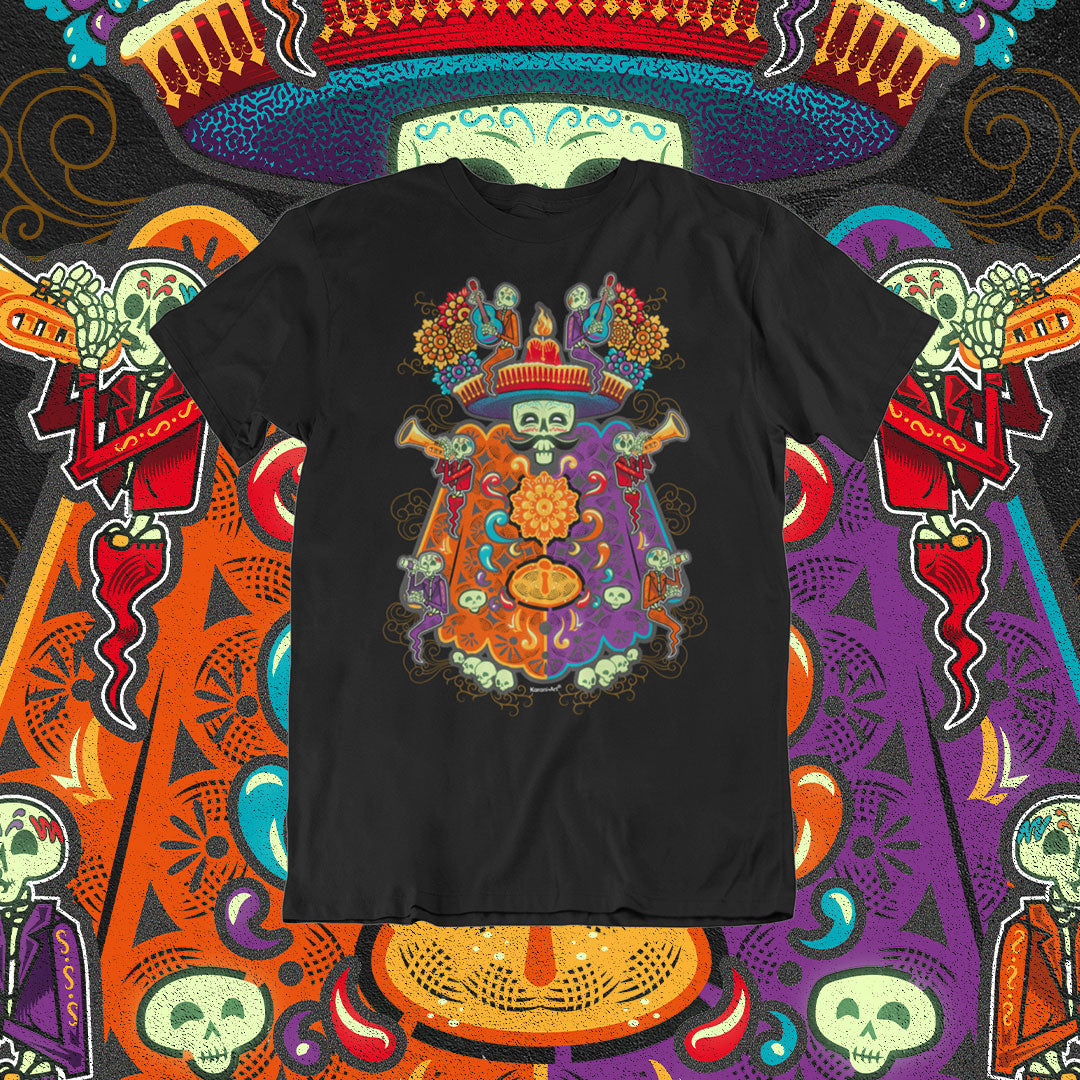 Calaca Fiestera Playera para Hombre | Estilo Mexicano y Divertido ...