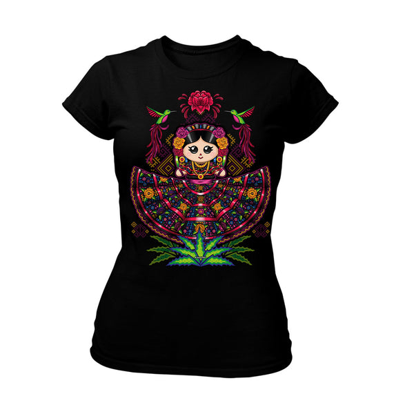 Lele Chiapaneca Playera para Mujer | Diseño Mexicano y Exclusivo ...