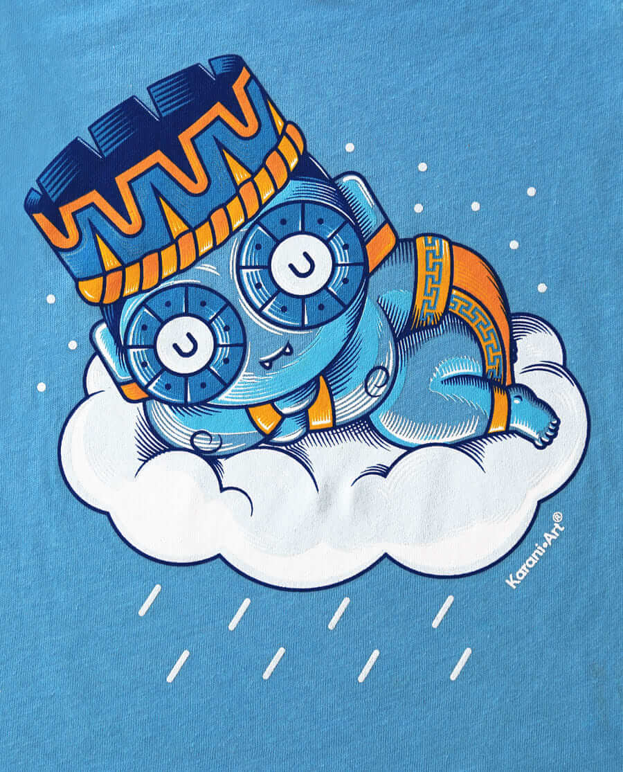 Tláloc Playera para Bebé | Diseño Mexicano y Divertido – Karani Art